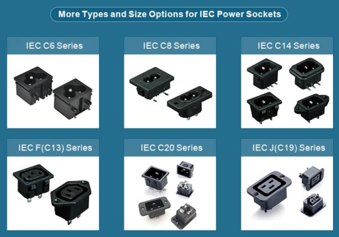 Iec C20 Inlet Power Socket 20a 250vac Industrial Electrical Socket