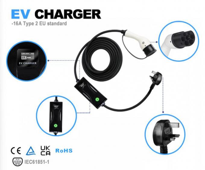 Universal AC EV Charging Stations 220V Portable EV Charger Box
