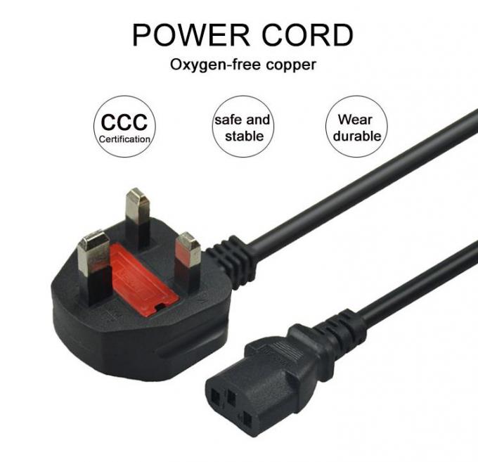 IEC UK AC Power Cords 1.5M 3 Prong Plug Mains Lead Cable 5Ft