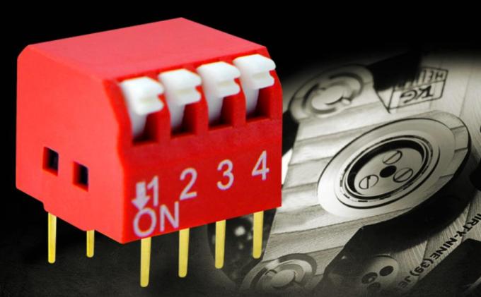 SPST 8 Position Through Hole DIP Switches SMT SMD 2.54mm Terminal Pictch