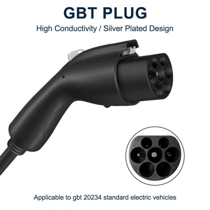 Portable AC EV Charging Cable Gun Plug GBT Car EV Charger Cable 7 KW 32A