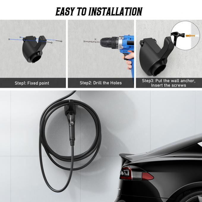 Waterproof J1772 Plug EV Charging Gun Hook Fit For Charger Connectors