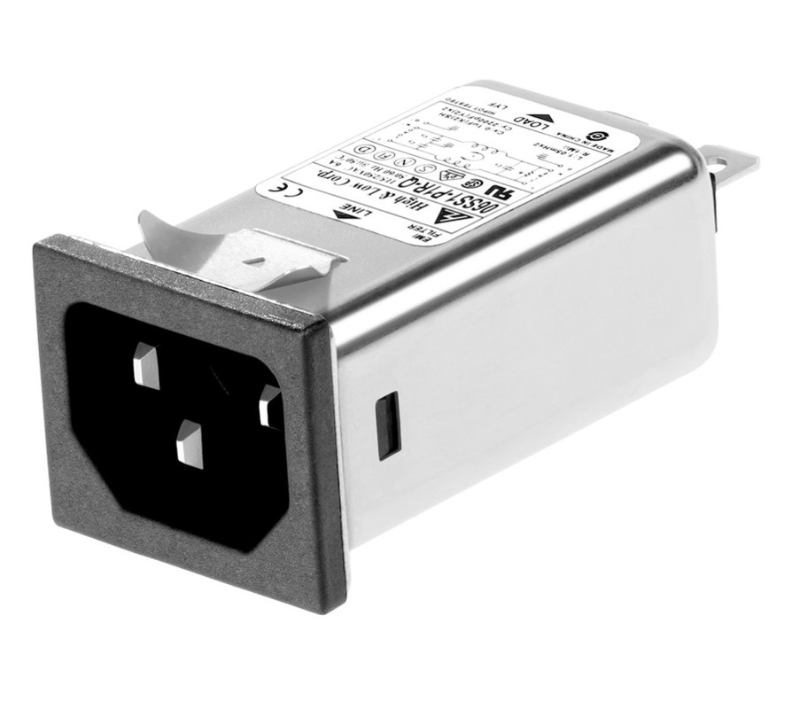 115V / 250V RFI EMI Filter For AC Power Supply IEC Socket Power Filters