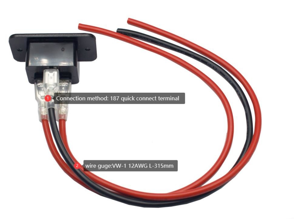 C20 IEC Sockets Screw Mounted C19 Male Female Power Socket 16A