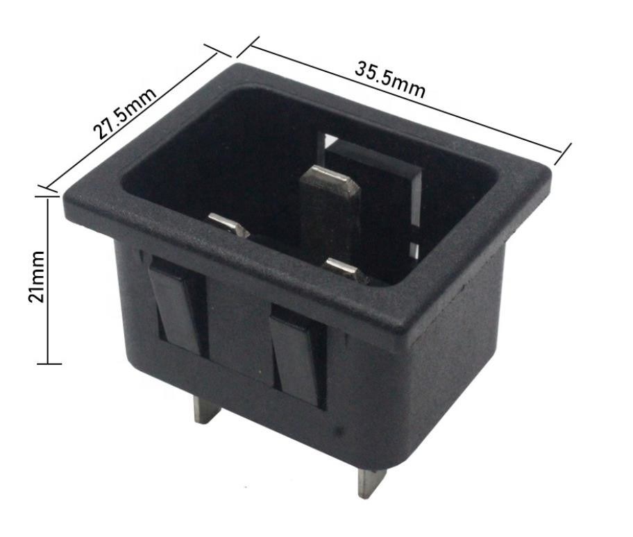 IEC C20 Inlet Power Socket 20A 250VAC Industrial Electrical Socket