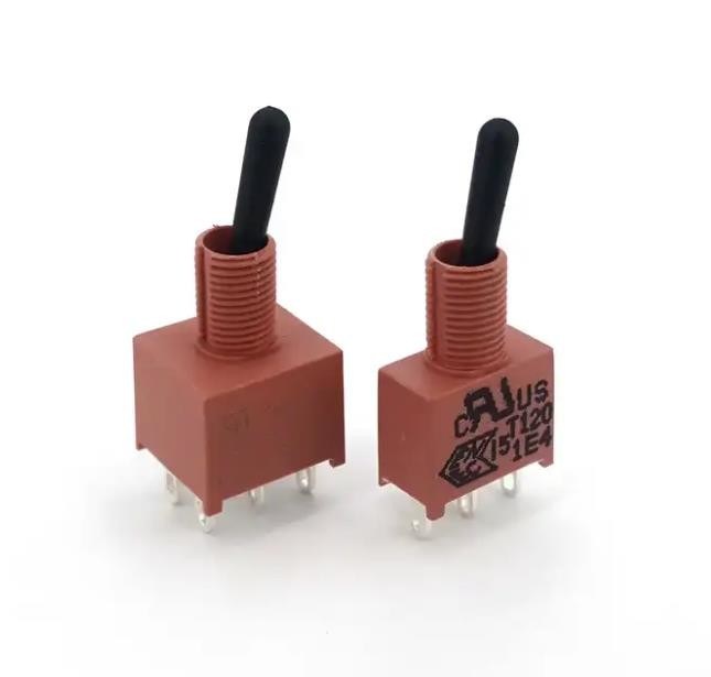 Straight Micro Toggle Switch ON OFF Steel Mini Panel Mount Rocker Switch