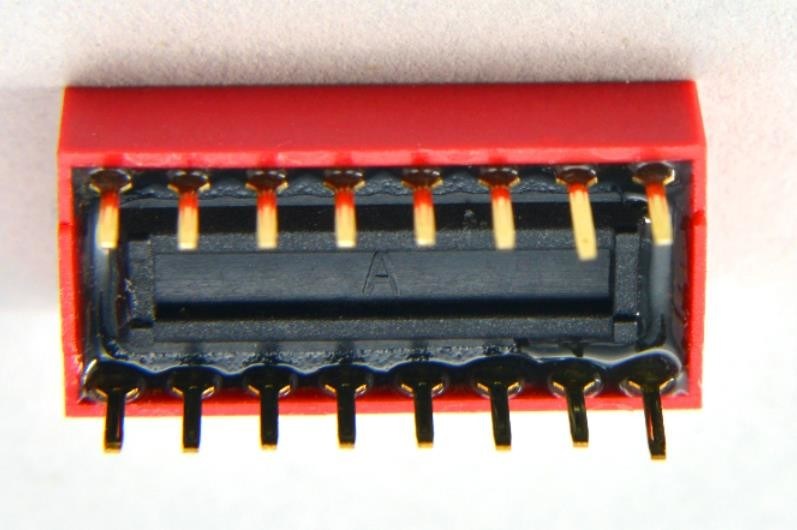 SPST 8 Position Through Hole DIP Switches SMT SMD 2.54mm Terminal Pictch