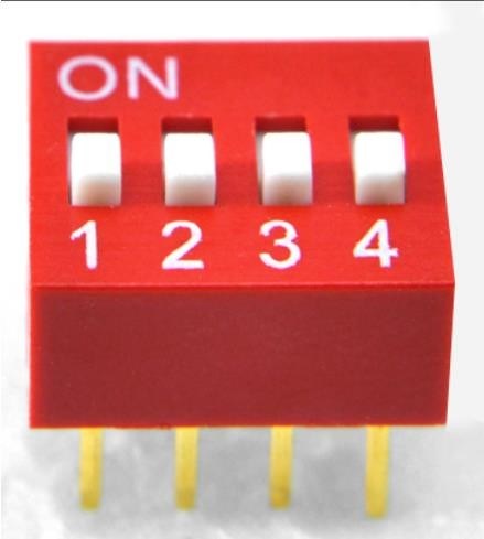SPST 8 Position Through Hole DIP Switches SMT SMD 2.54mm Terminal Pictch