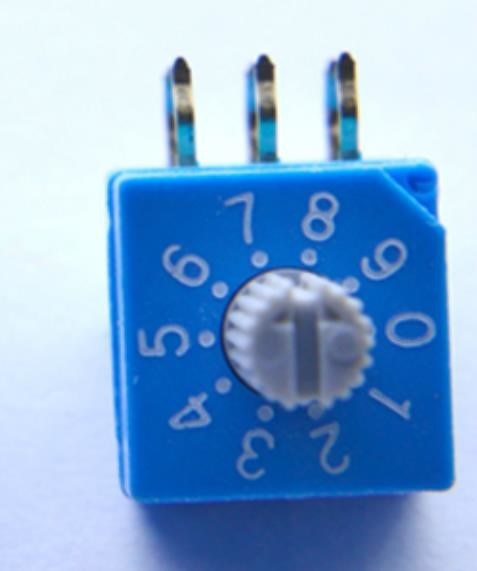 OEM / ODM Electronic Switches 16 Position Coded Rotary Switch 10x10mm